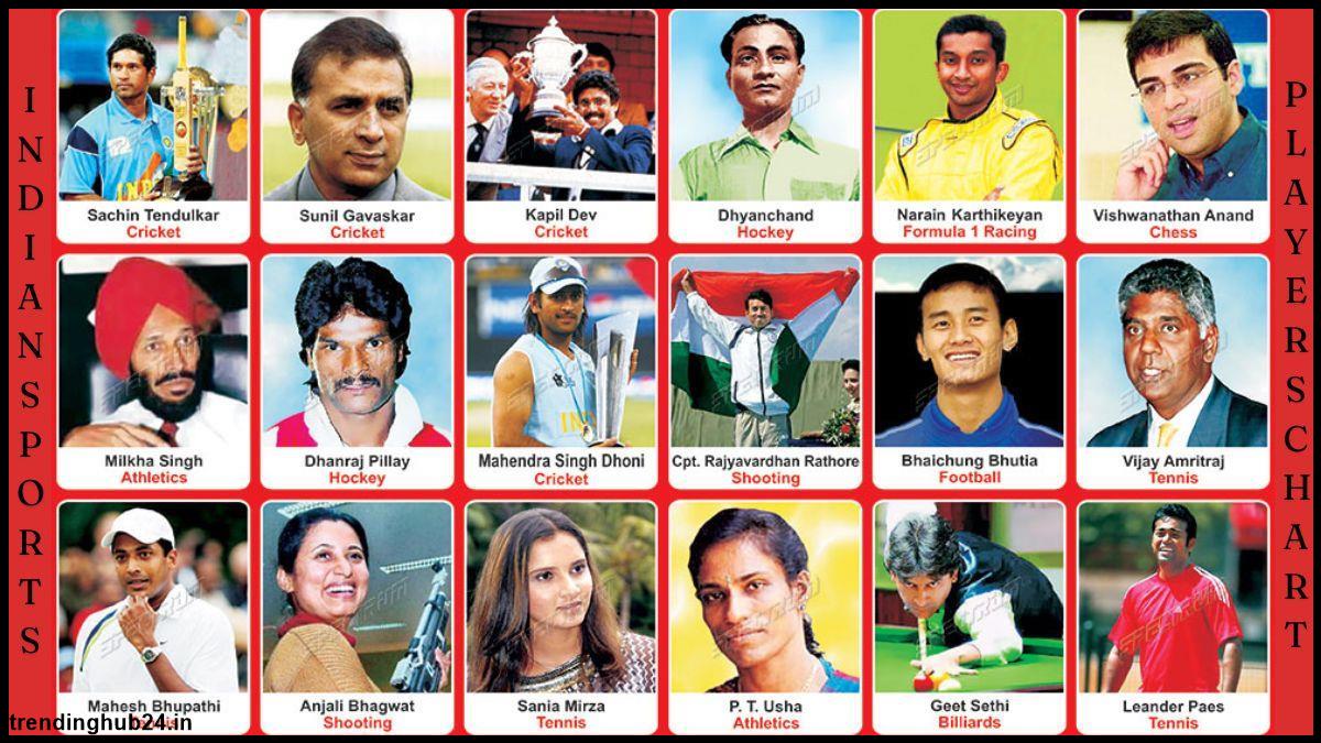 The Most Famous Indian Sports Players Charts